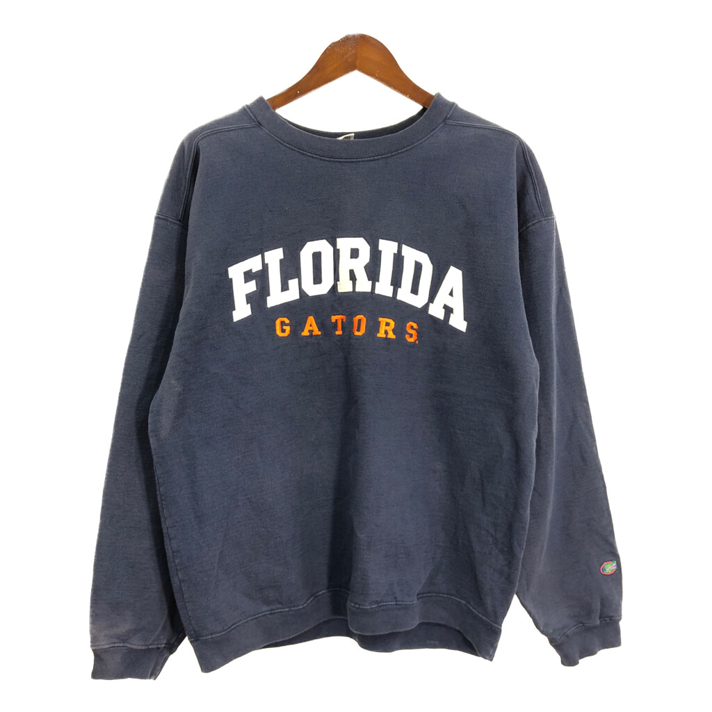 【楽天市場】90年代 USA製 フロリダ・ゲーターズ スウェット カレッジ ネイビー (メンズ L) 中古 古着 S6454：YAMAHISA ...