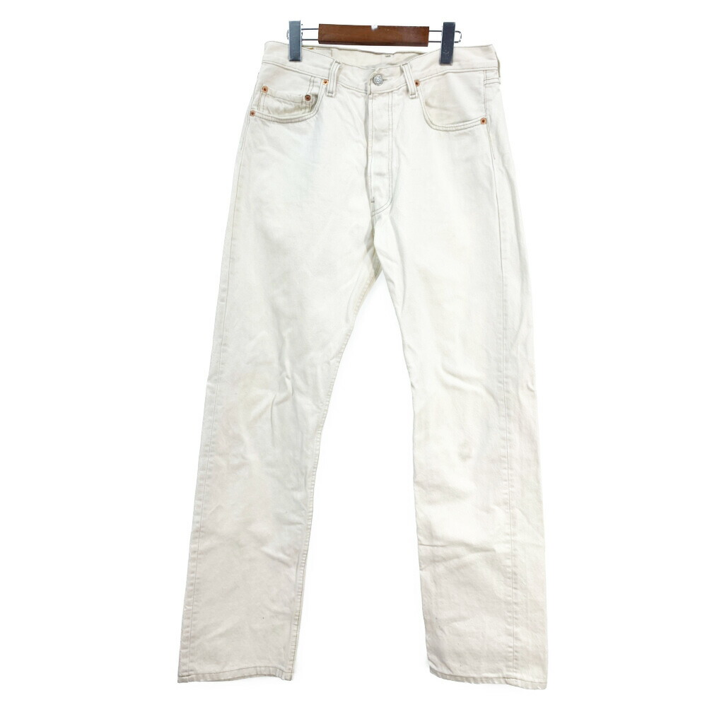 【楽天市場】90年代 USA製 Levi's リーバイス 501 デニムパンツ ホワイト (メンズ W33 L36) 中古 古着 S7606 ...