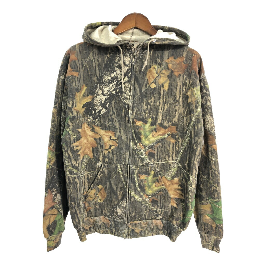 【楽天市場】MOSSY OAK モッシーオーク リアルツリーカモ フルジップ スウェットパーカー アウトドア ブラウン (メンズ XL) 中古 ...