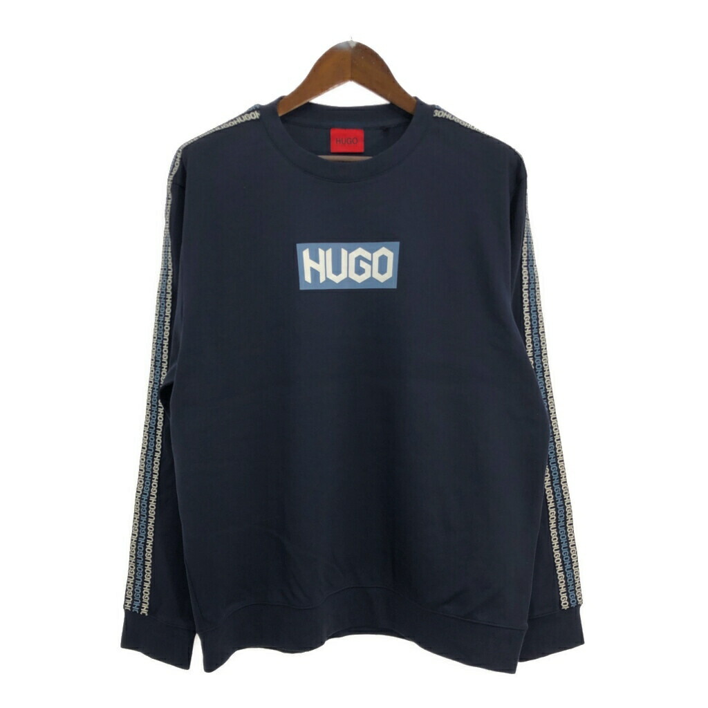 【楽天市場】HUGO BOSS ヒューゴボス スウェット ロゴ ネイビー (メンズ XL) 中古 古着 S9002：YAMAHISA ...