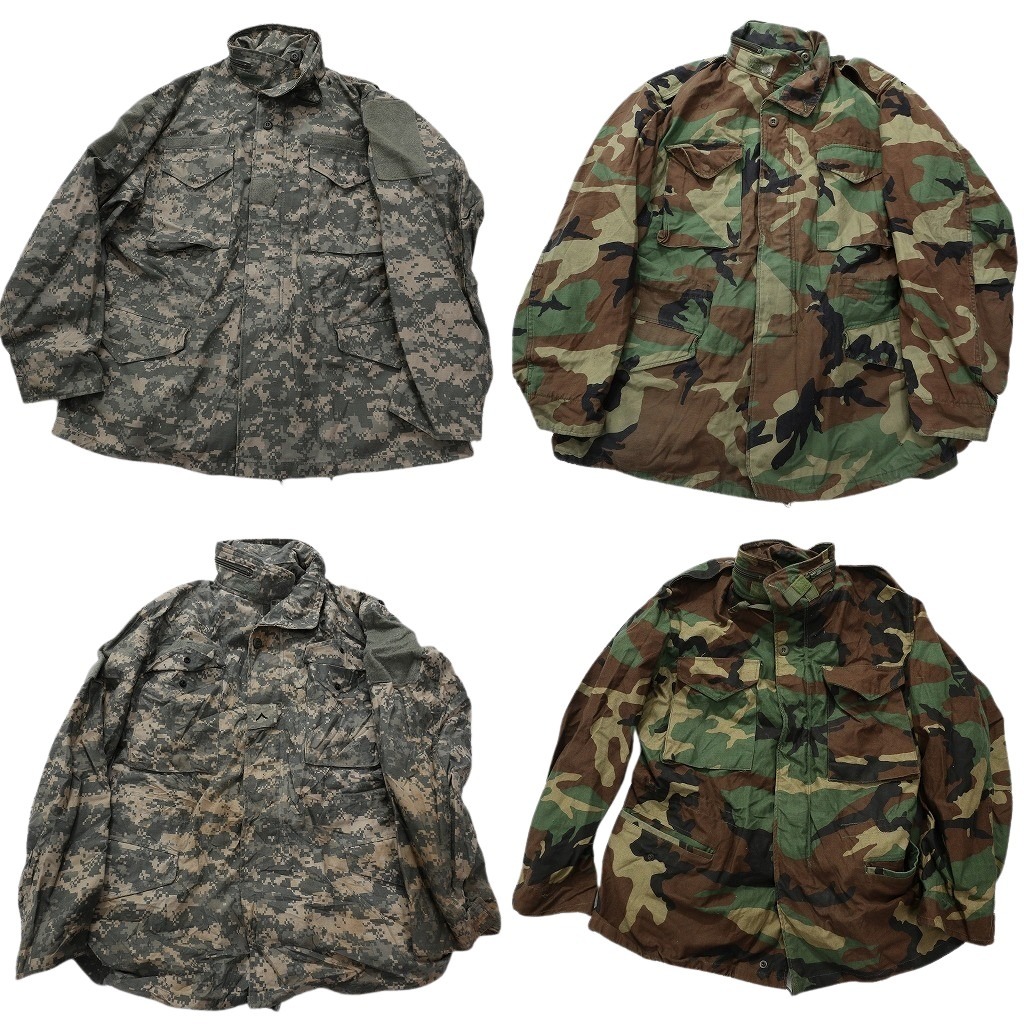 【楽天市場】古着卸 まとめ売り 米軍実物 M-65 4th ジャケット ミリタリー 4枚セット (メンズ M /L ) ウッドランド デジカモ ...