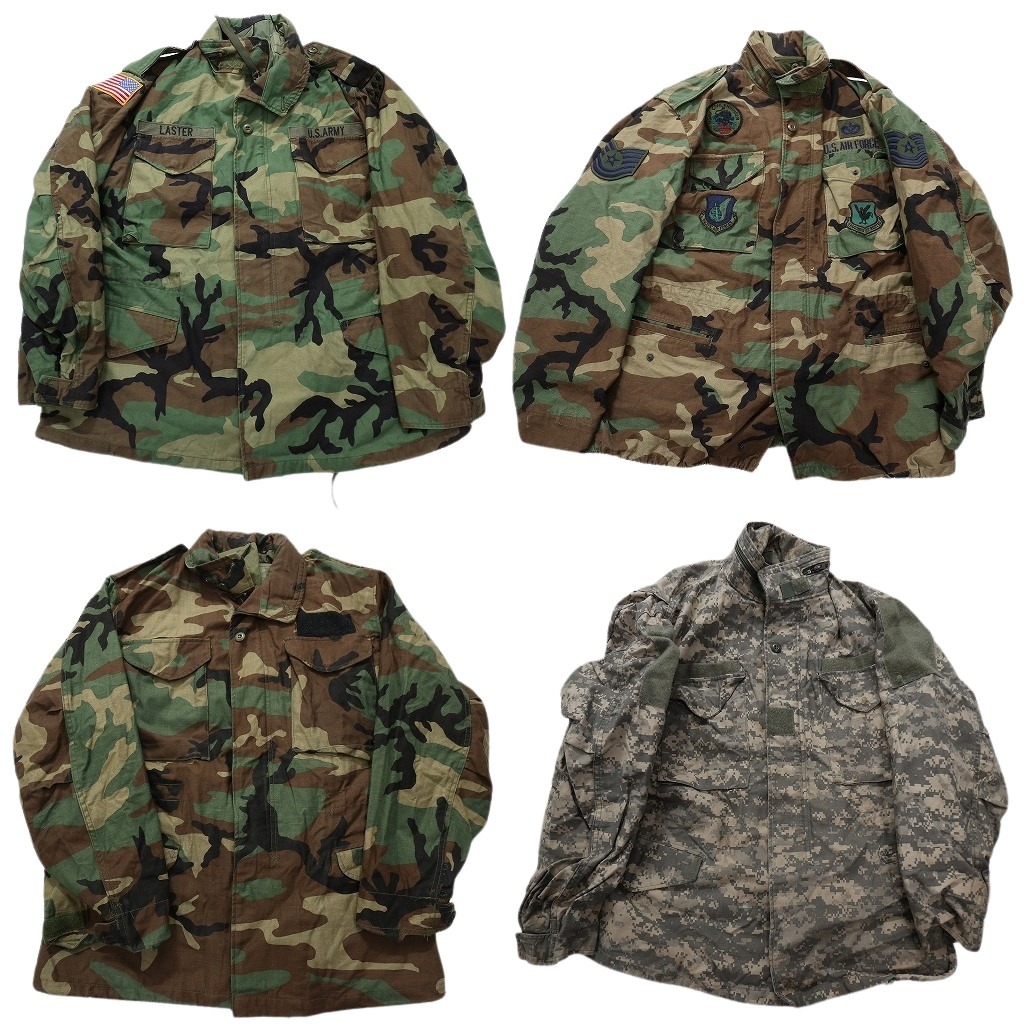 【楽天市場】古着卸 まとめ売り 米軍実物 M-65 4th ジャケット ミリタリー 4枚セット (メンズ L ) 90s ウッドランド デジ ...