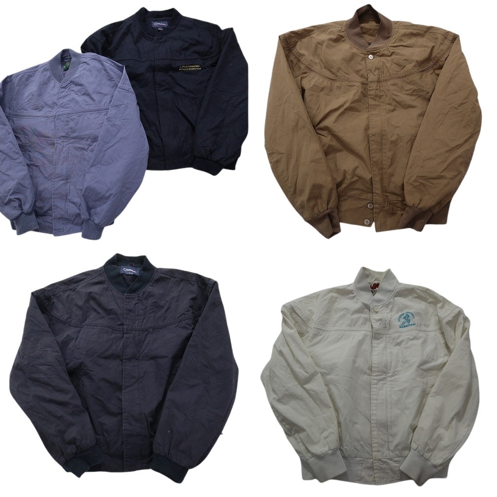 【楽天市場】古着卸 まとめ売り ダービー ジャケット 5枚セット (メンズ S /M /L ) 英文字プリント ワンポイント ブルゾン 中古 ...