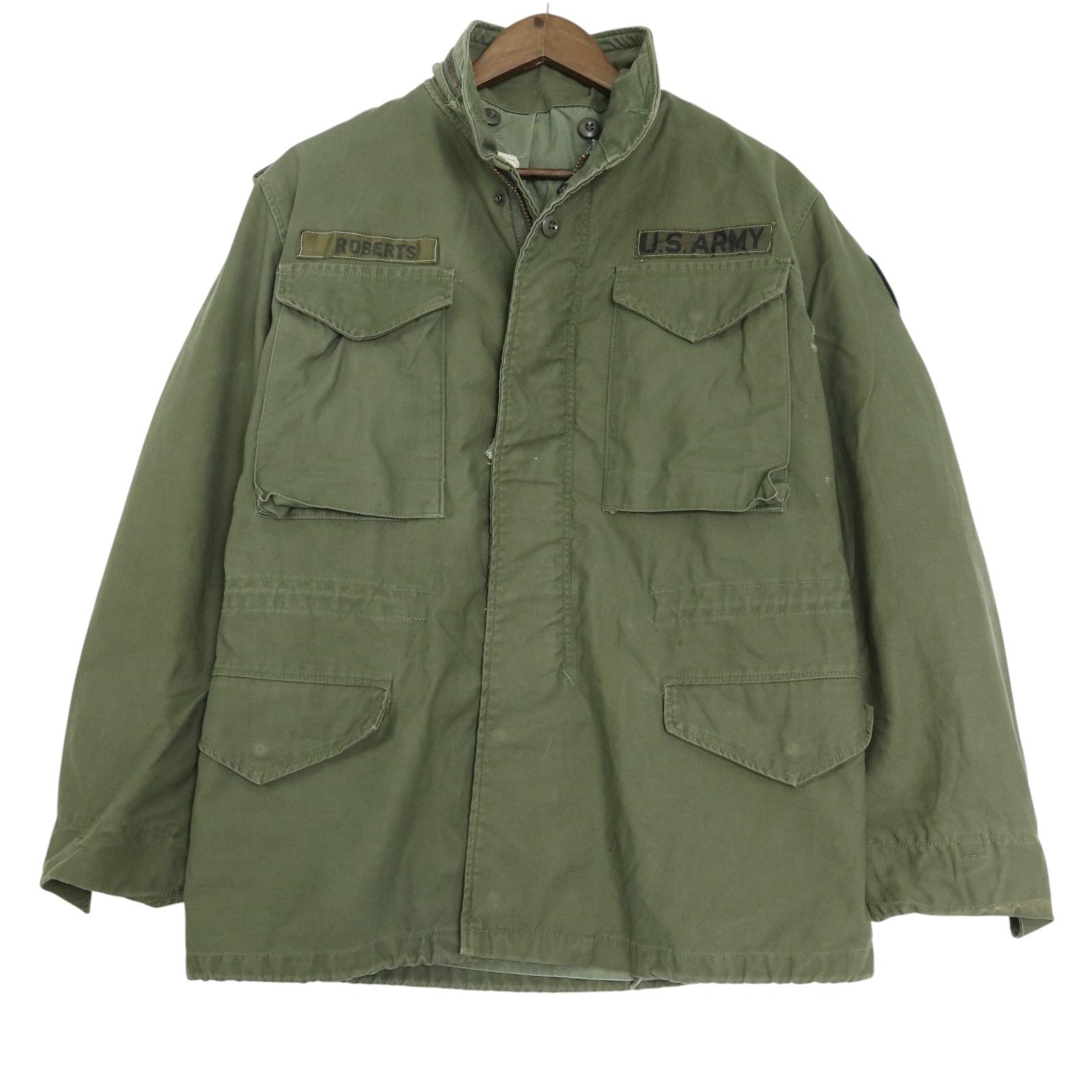 【楽天市場】80年代 米軍実物 U.S.ARMY M-65 フィールドジャケット 3rd ミリタリー オリーブ (メンズ SMALL ...