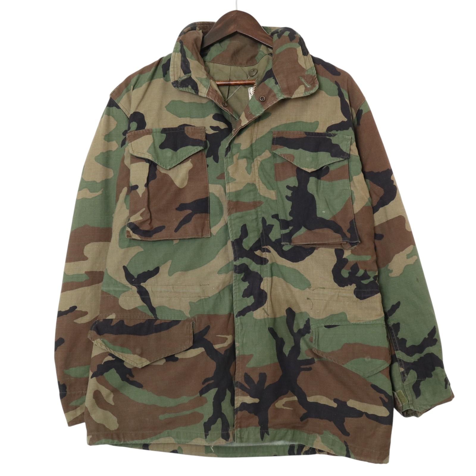 【楽天市場】80年代 米軍実物 U.S.ARMY M-65 フィールドジャケット ミリタリー ウッドランドカモ (メンズ SMALL REGULAR) 中古 古着 A4331：YAMAHISA ...
