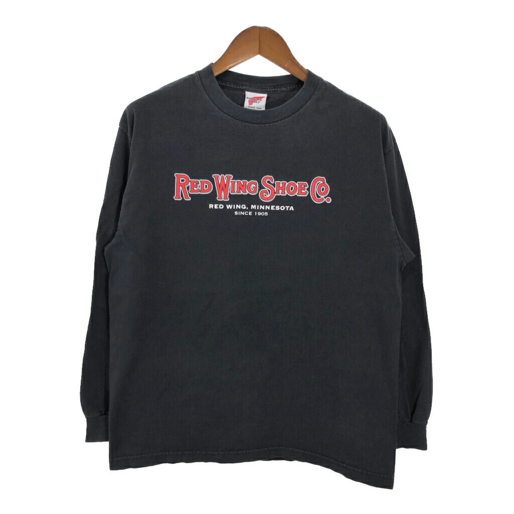 【楽天市場】RED WING SHOES レッドウィング 長袖Tシャツ ブラック (メンズ L) 中古 古着 T4339：YAMAHISA ...