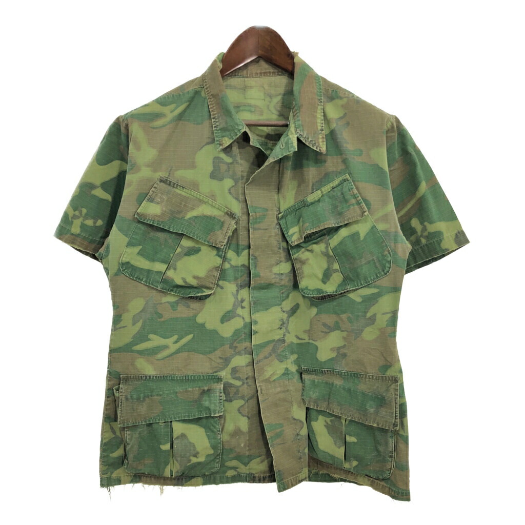【楽天市場】60年代 米軍実物 U.S.ARMY ファティーグジャケット ヴィンテージ ミリタリー ERDL迷彩 オリーブ(メンズ L相当 ...