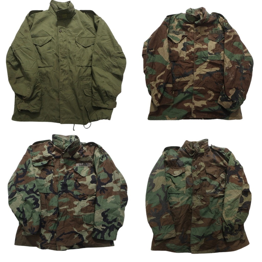 【楽天市場】古着卸 まとめ売り 米軍実物 M-65 フィールドジャケット 3rd ミリタリー 4枚セット (メンズ M /L ) 迷彩 カーキ 中古 古着 MZ2293：YAMAHISA ...