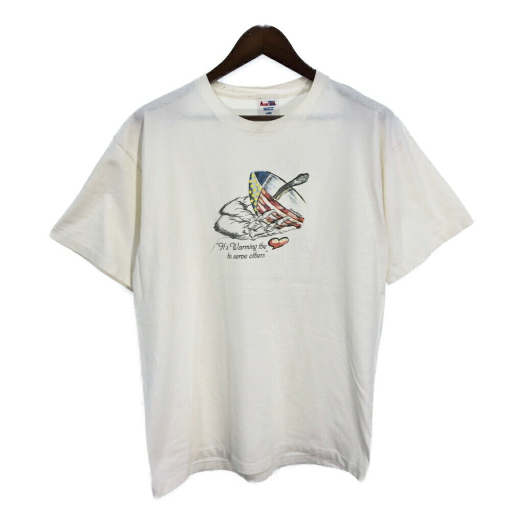 【楽天市場】90年代 USA製 Ameri Tees 半袖Tシャツ ホワイト（メンズ L ）中古 古着 T5908：YAMAHISA USEDCLOTHINGSHOP