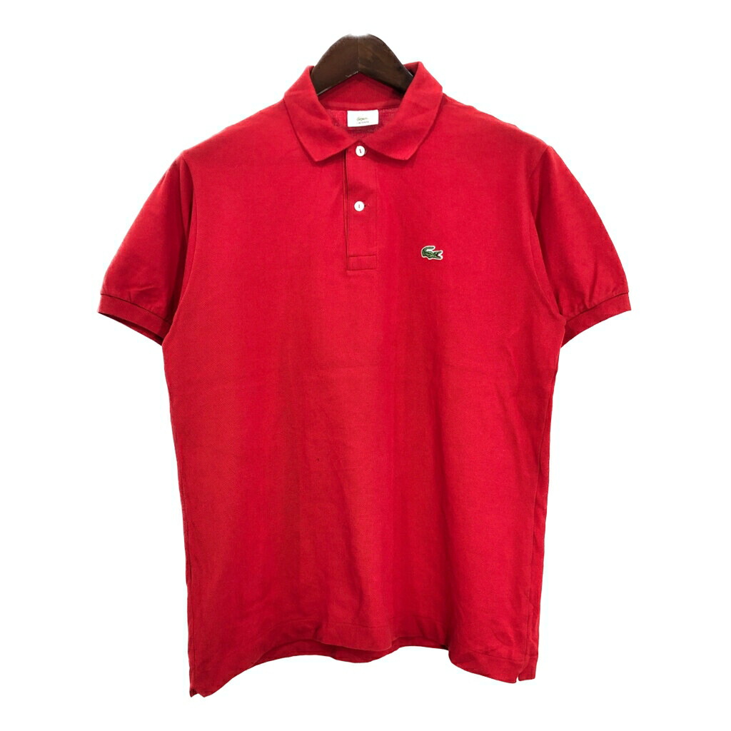 【楽天市場】LACOSTE ラコステ ワンポイントロゴ ポロシャツ レッド(メンズ 4)中古 古着 T8387：YAMAHISA ...