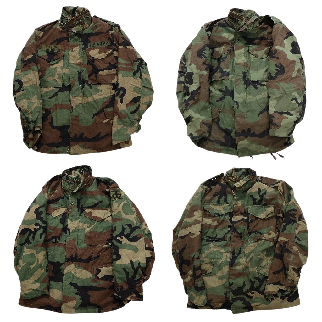【楽天市場】古着卸 まとめ売り 米軍実物 M-65 ジャケット 3rd ミリタリー 4枚セット (メンズ S ) ウッドランド エポレット ...