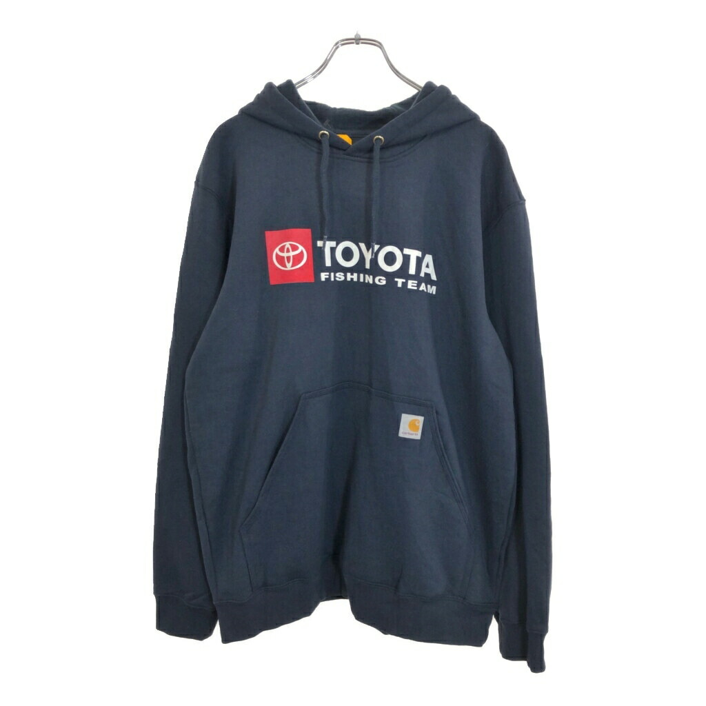 【楽天市場】Carhartt カーハート TOYOTA トヨタ FISHING TEAM スウェット パーカー 企業ロゴ ネイビー(メンズ L ...