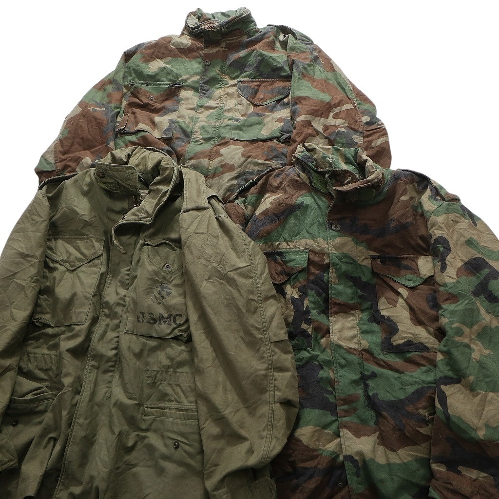 【楽天市場】古着卸 まとめ売り 米軍実物 M-65 フィールドジャケット 3rd ブラスジップ ミリタリー 3枚セット (メンズ M /L ) ウッドランド 古着 NA8741 ...