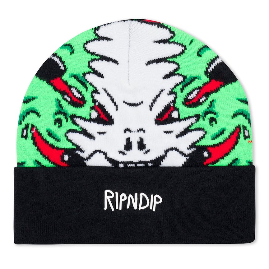【楽天市場】Ripndip Skull Face Knit Beanie Black ビーニー 送料無料：Hectarz