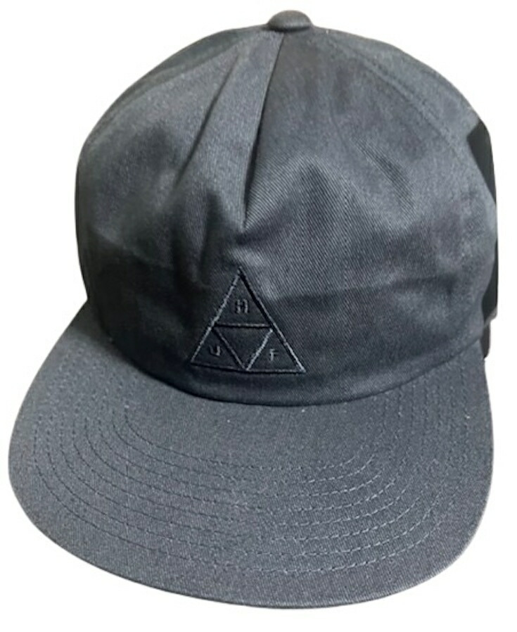 【楽天市場】HUF Ess. Unstructured Triple Triangle Snapback Hat Cap Navy キャップ ...