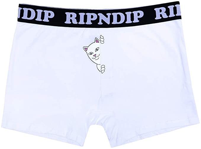【楽天市場】Ripndip Peek A Nermal Boxers White M ボクサーパンツ 送料無料：Hectarz