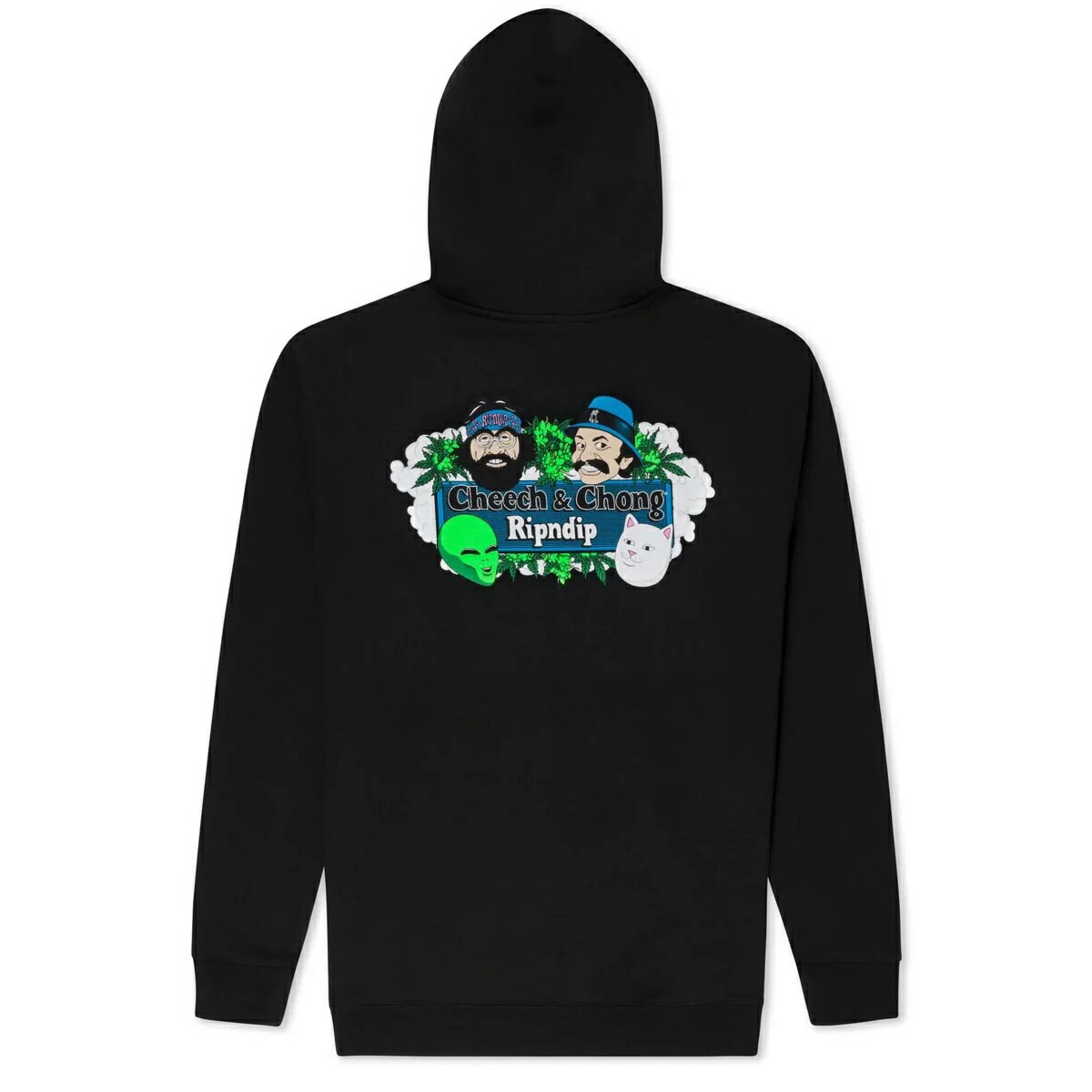 【楽天市場】Ripndip Cheech And Chong Smoke One Pullover Hoodie Black XL パーカー ...