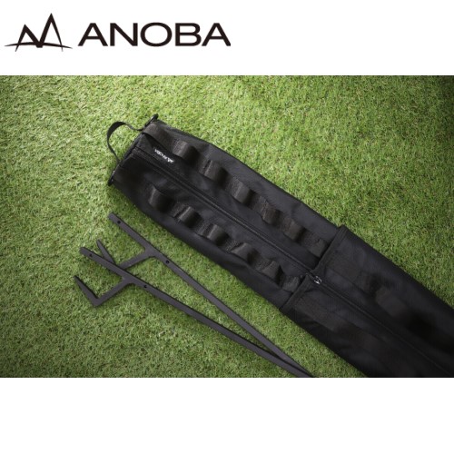 【楽天市場】アノバ ANOBA 可変式ポールケース ステイクハンガー 収納 キャンプ ポールケース：GLAGH グラフ