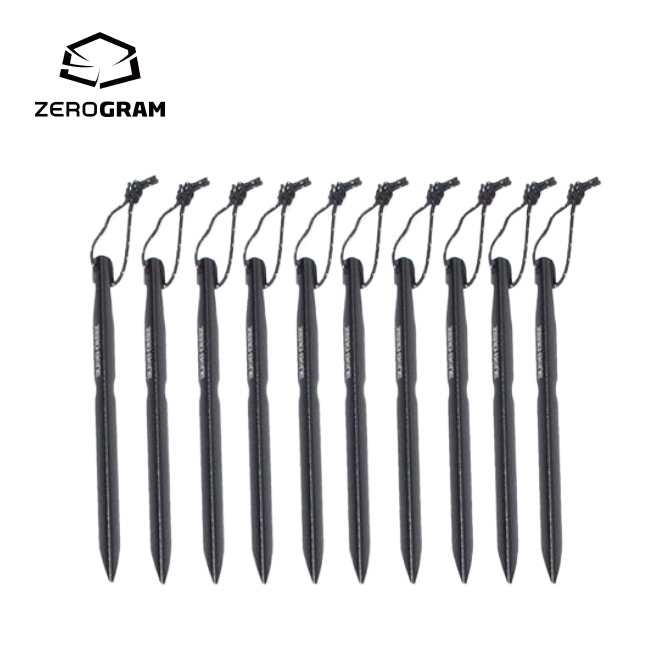 【楽天市場】ゼログラム ZEROGRAM ZEROGRAM V PEGS 軽量Vペグセット(10本+ケース) ペグ リフレクティブコード付き ...