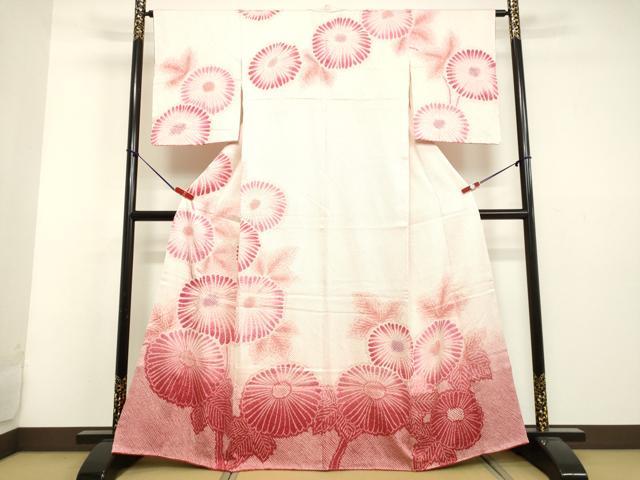 平和屋着物□訪問着 総絞り 流水花文 正絹 逸品 DAAT7606ob