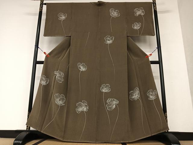 楽天市場】平和屋着物□極上 訪問着 絞り染め 飛兎 うさぎ 露芝 黒鳶色