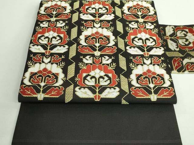 楽天市場】平和屋1□極上 西陣 川島織物 八寸名古屋帯 吉野間道 格子花