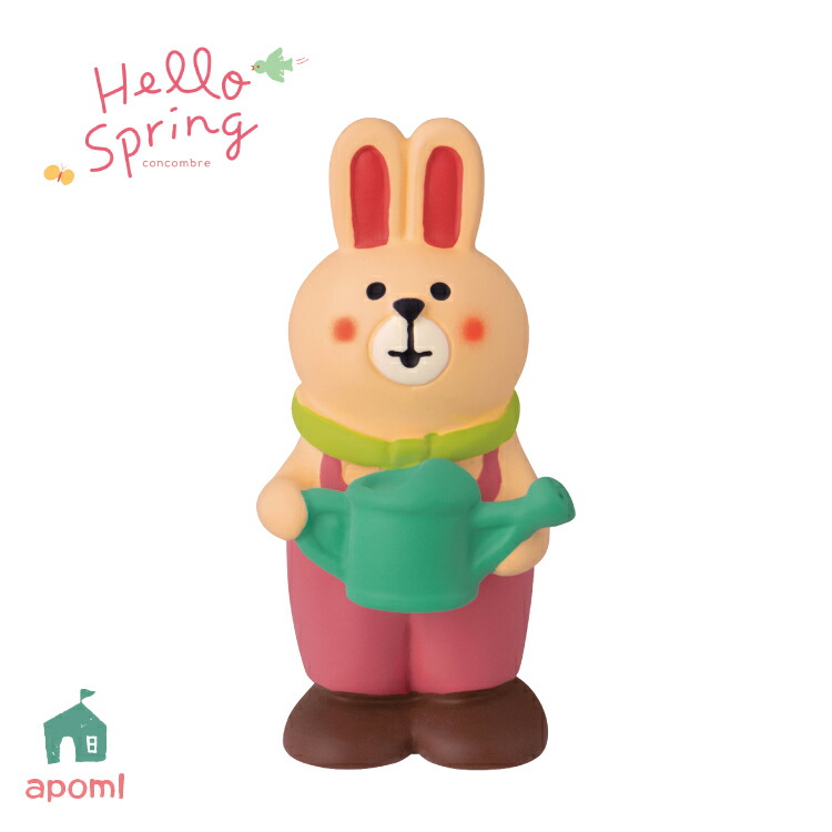 【楽天市場】【10/10日5%OFFクーポン】コンコンブル 新作 水やりうさぎ | Hello Spring 2025 春 ガーデニング デコレ マスコット DECOLE concombre ...