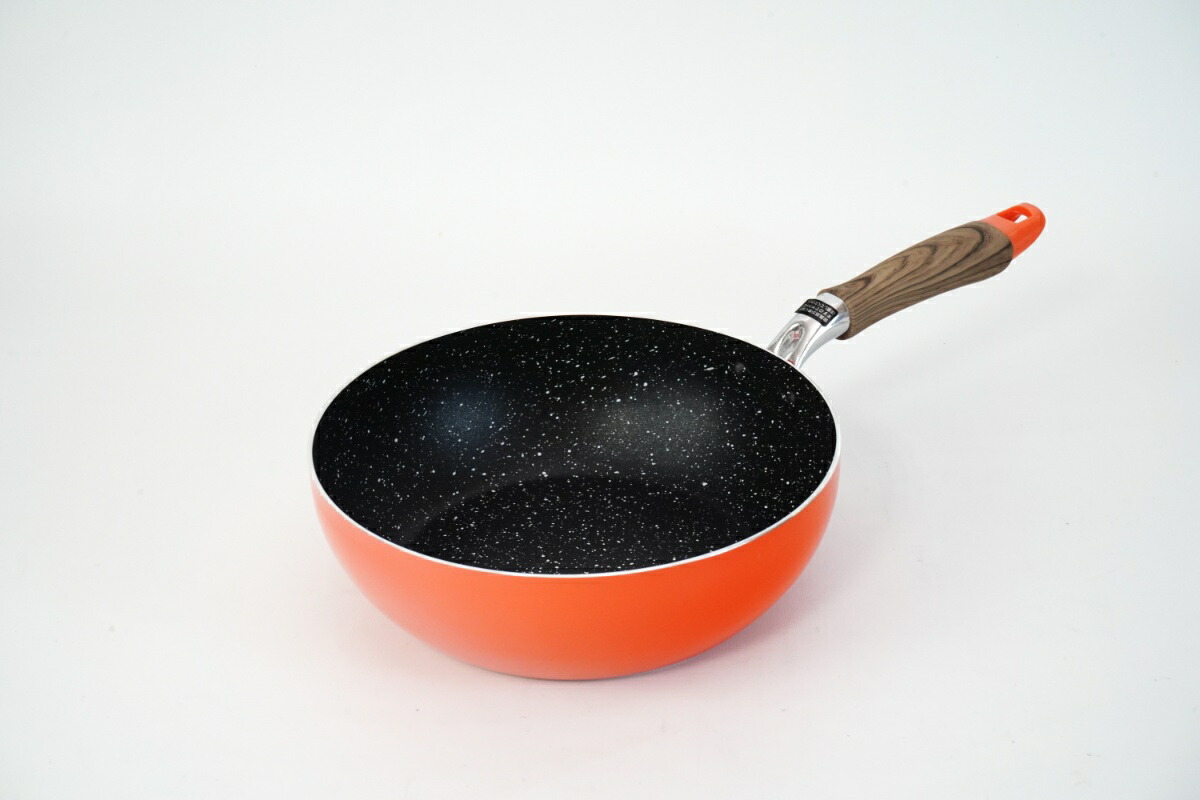 【楽天市場】和平 リリフル RB-3227 IH対応 いため鍋 22cm がーべら 【マーブルコート 軽量 こびりつきにくい IH対応 ガス火対応 新生活】：ヘムリーベット