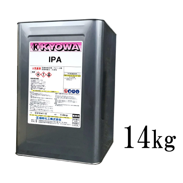 【楽天市場】IPA(イソプロピルアルコール) 純度99.9% [14kg] 協和化工 2-プロパノール イソプロパノール アルコール：paint PRO