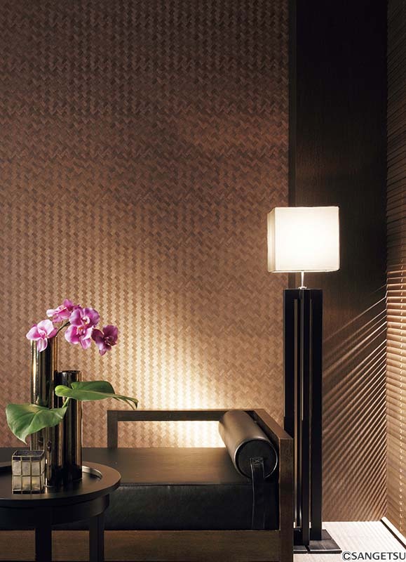 【楽天市場】国産壁紙 のり付き壁紙／サンゲツ FE76543 ( TH32854 ) ／ 汚れ防止 抗菌 不燃 防カビ ／ 和モダン 和柄 和風 和紙 竹編 ／ 竹編 バンブー ヘリンボーン ...