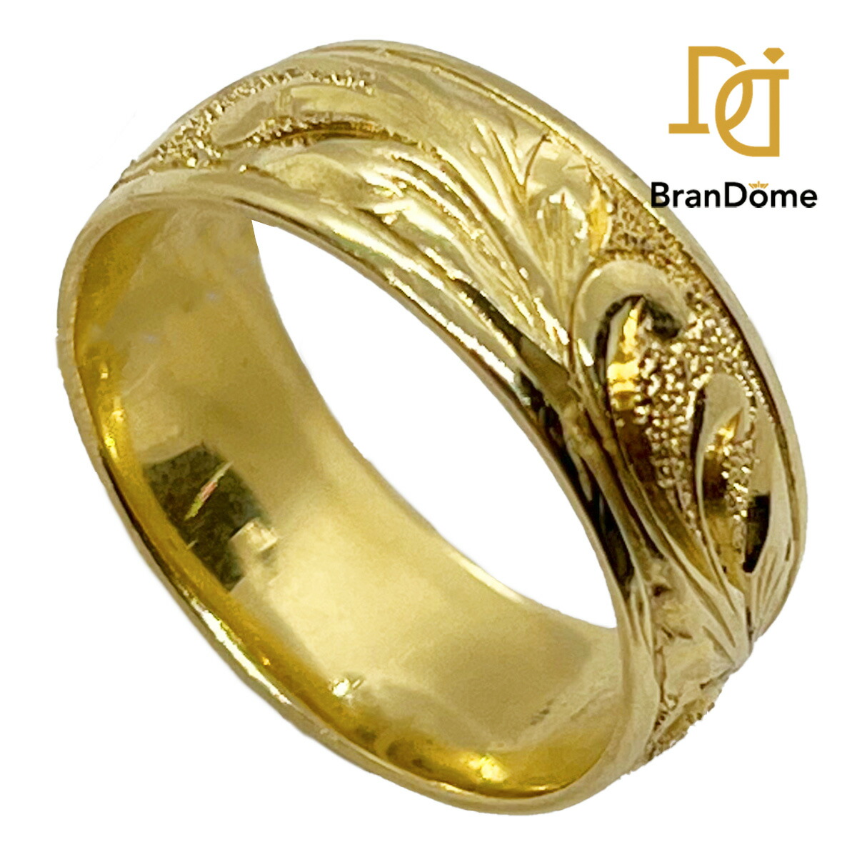 【楽天市場】ブランド刻印あり K14 YG リング 18号 【中古】：BranDome