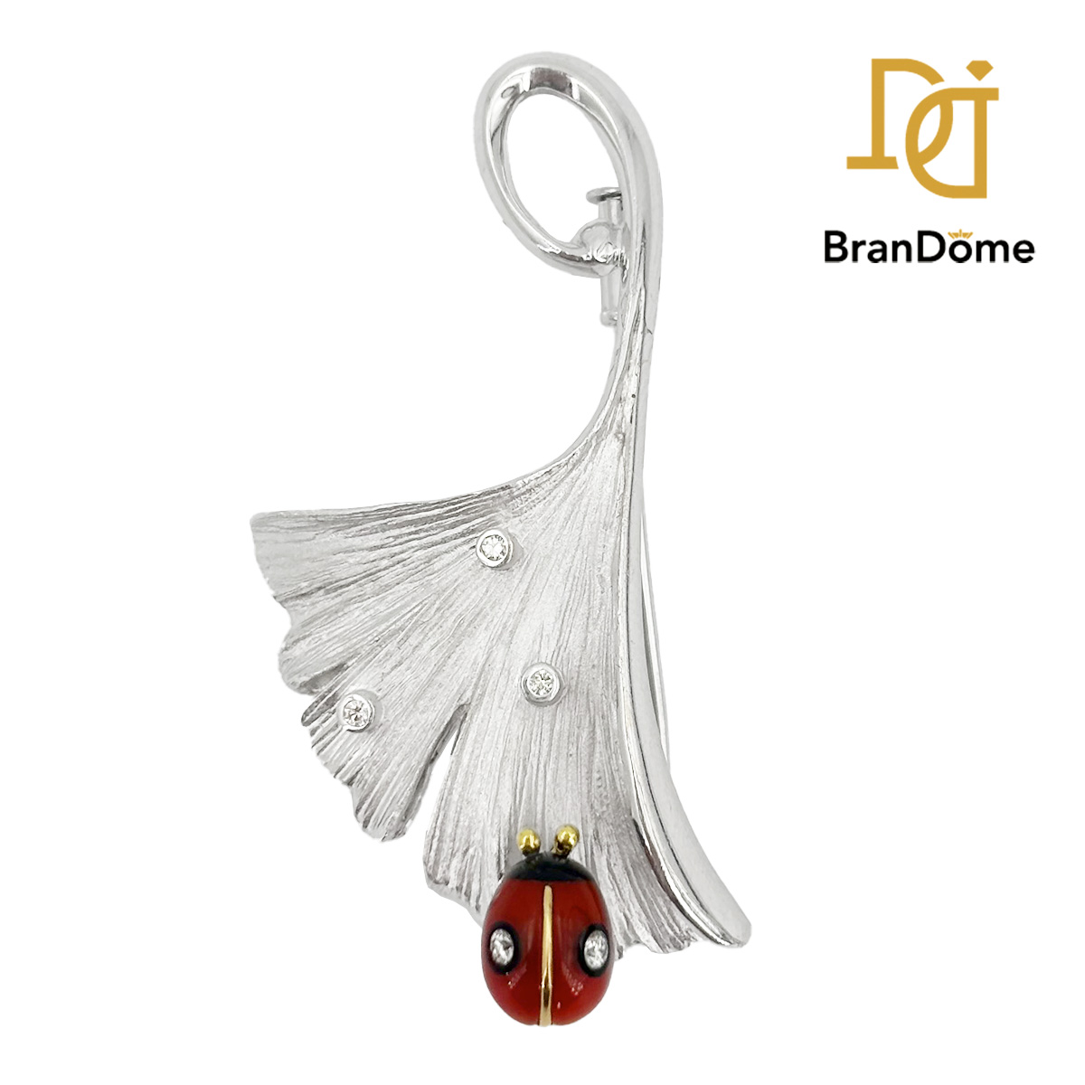 【楽天市場】AK Collection AKコレクション K14 K18 WG ダイヤモンド0.05ct プローチ 【中古】：BranDome