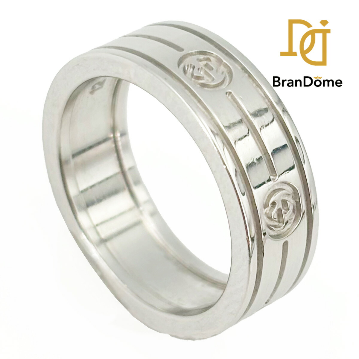 【楽天市場】GUCCI グッチ 12刻印あり K18 WG リング 11号 【中古】：BranDome