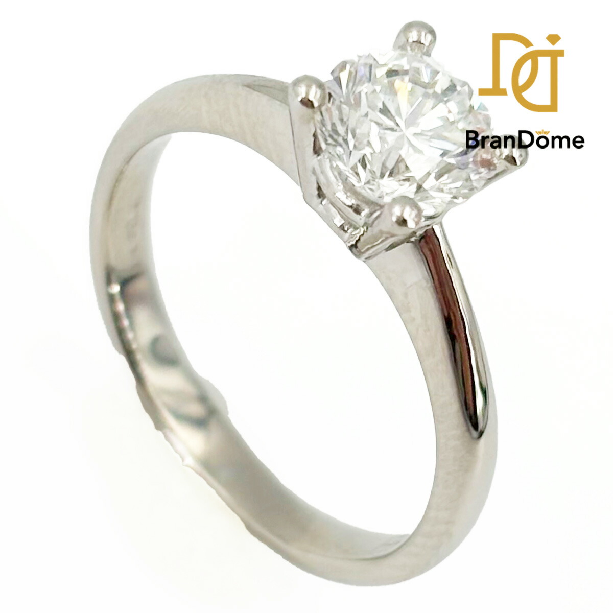 【楽天市場】ブランド刻印あり PT ダイヤモンド 1.01ct リング 11号 【中古】：BranDome