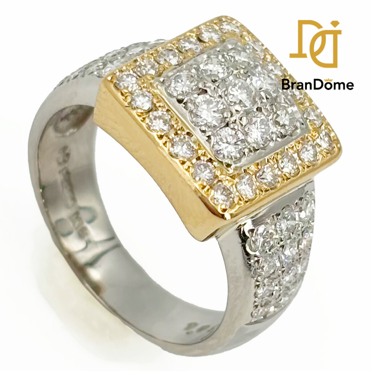 【楽天市場】TASAKI タサキ K18 YG PT ダイヤモンド 1.08ct リング 11号 【中古】：BranDome