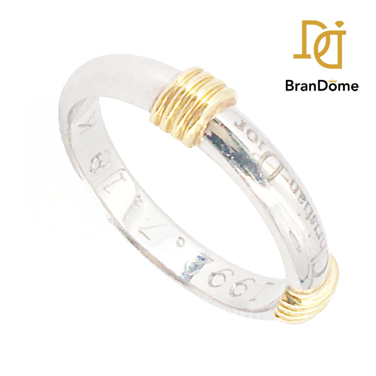 【楽天市場】DIOR ディオール K18 YG PT リング 11号 【中古】：BranDome