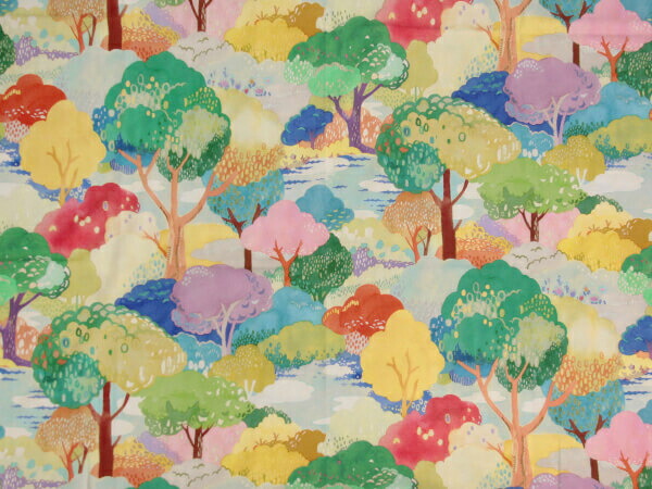 【楽天市場】moda コットン 平織り ビッグファンタスティック フォレストプリント 全2色 Fanciful Forest MoMo #M ...
