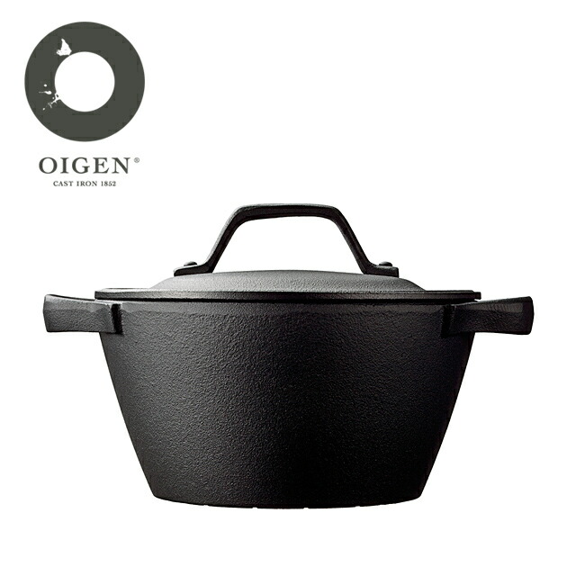【楽天市場】【まとめ買いクーポン配布中】 OIGEN オイゲン クックトップ丸深形15cm CT-005 【アウトドア 鉄 鍋 肉 野菜 調理 しゃぶしゃぶ】：Highball