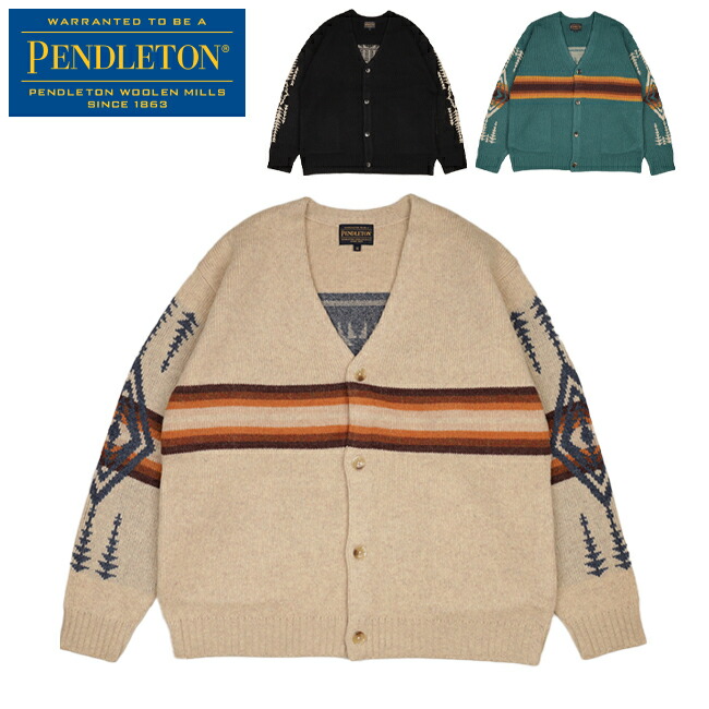 【楽天市場】【まとめ買いクーポン配布中】 PENDLETON ペンドルトン Vneck Cardigan Vネックカーディガン 3575-4007 【ユニセックス アウター アウトドア ...