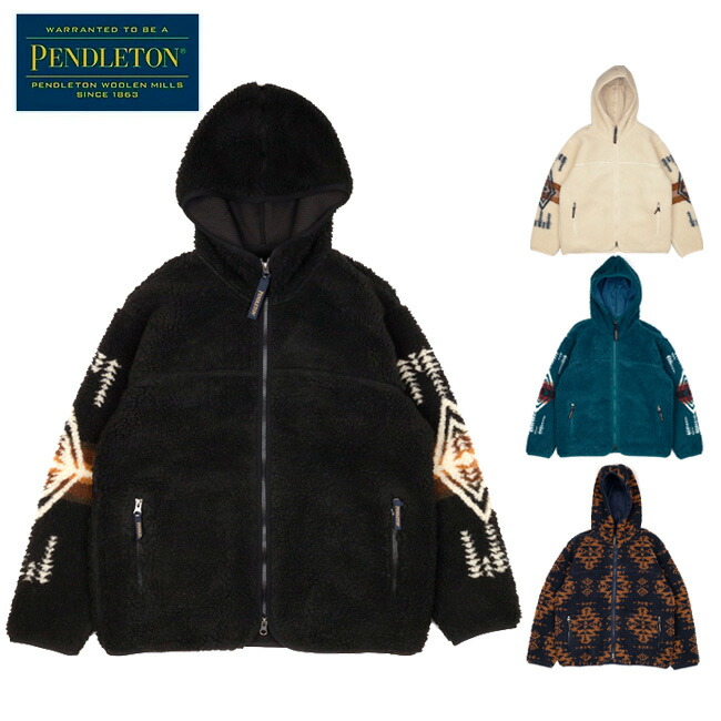 【楽天市場】【クーポン配布中】 PENDLETON ペンドルトン Boa Zip Hoodie ボアジップフーディ 3475-3015 【ユニセックス アウトドア アウター 長袖 ジャケット ...
