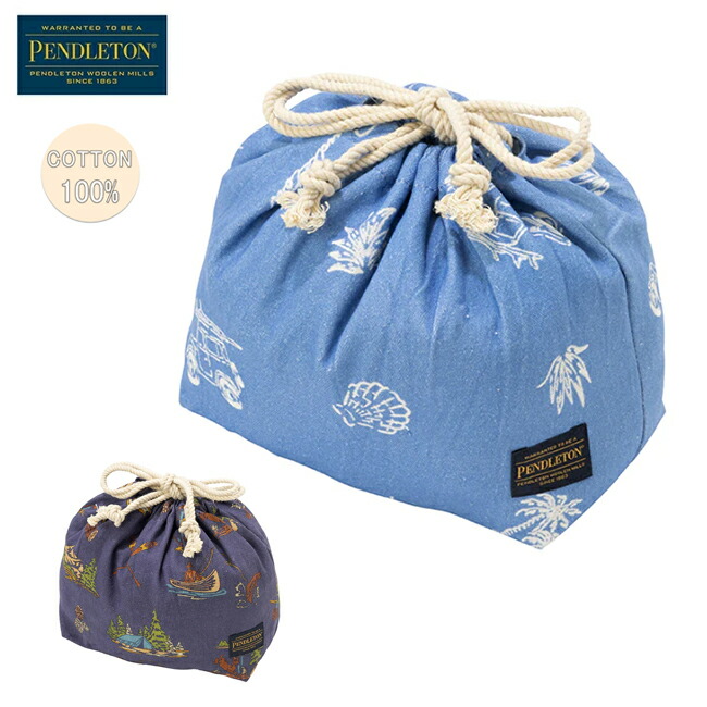 【楽天市場】 PENDLETON ペンドルトン New Lunch Bag With String ニュープリントランチバッグストリング ...