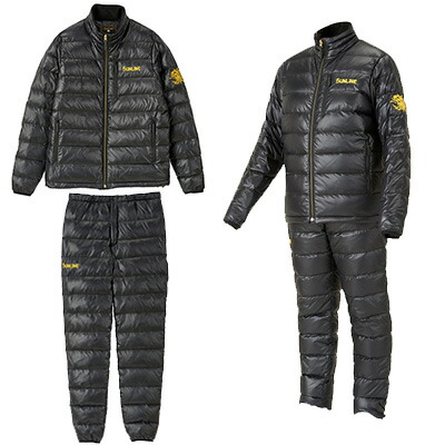 【楽天市場】サンライン ライトダウンインナースーツ SUW-01201 ブラック S～LLサイズ SUNLINE light down inner suit 釣り 釣り具 フィッシング ウエア ...