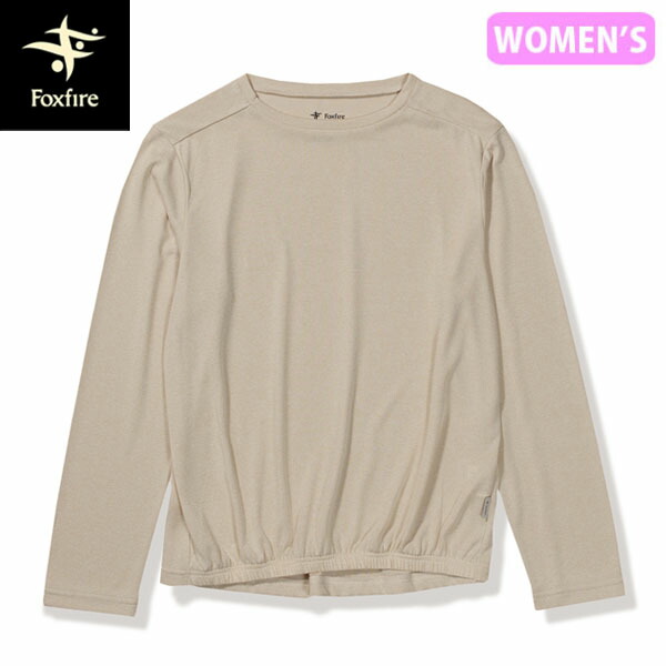 【楽天市場】フォックスファイヤー Foxfire レディース Tシャツ 長袖 カットソー SCメランジコクーンクルー アイボリー(003) 防虫 吸汗 スコーロン UVカット ...