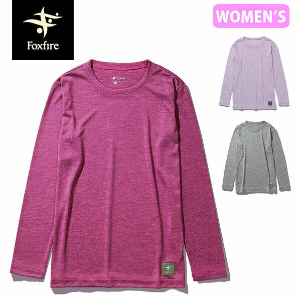 【楽天市場】フォックスファイヤー Foxfire レディース Tシャツ 長袖 カットソー TS EXストレッチクルー TS EX Stretch Crew ベースレイヤー アウトドア ...
