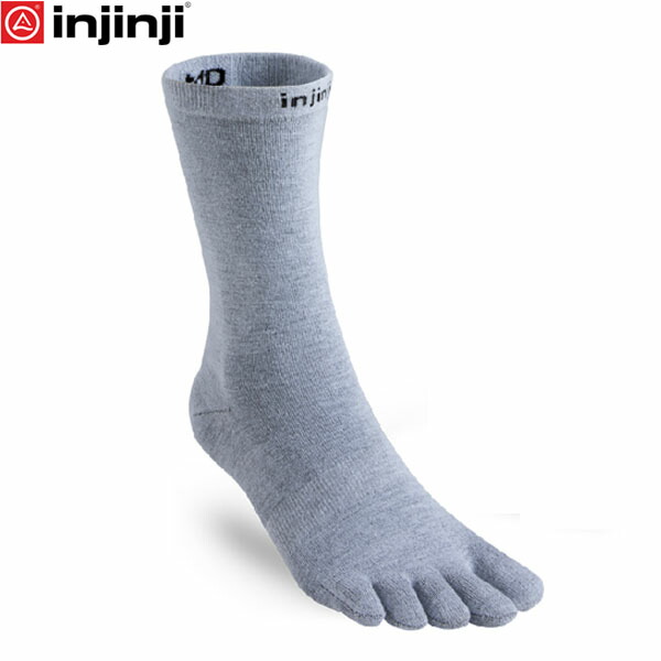 【楽天市場】injinji インジンジ ライナークルー グレー（GY） 5本指ソックス 靴下 アウトドア クールマックス 極薄 060270 ...