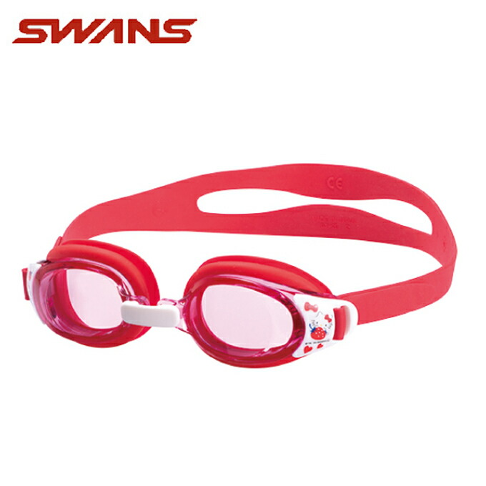 【楽天市場】スワンズ クッション付き スイミングゴーグル サンリオ ハローキティ ジュニア SW-KT11 SWANS：ヒマラヤ楽天市場店