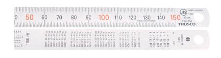 【楽天市場】【追跡可能メール便可】TRUSCO／トラスコ中山(株) 直尺15cm TSU-15N：ひめこうぐ
