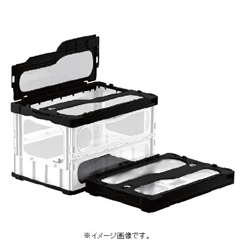 【楽天市場】【代引き不可】【時間指定・日祝着不可】SAKAE/サカエ サカエオリジナル・カラー透明折りたたみコンテナ(フタ付) ブラック5個 ...