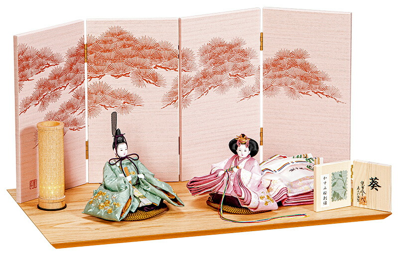 【楽天市場】雛人形 平安豊久 コンパクト ひな人形 雛 平飾り 親王飾り 柴田家千代作 あずさ 刺繍 柳親王揃 【2023年度新作】 h053 ...