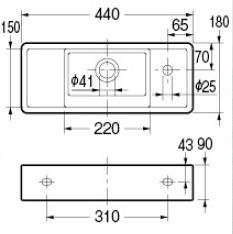 【楽天市場】KAKUDAI(カクダイ)Luju 壁掛手洗器493-066：日の出ショッピングサイト